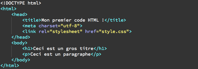Définitions et rôles du HTML et du CSS