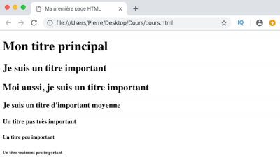 Les titres et les paragraphes en HTML - Pierre Giraud