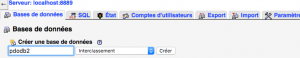 Créer une base de données MySQL et une table dans la base - Pierre Giraud