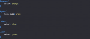 Les attributs HTML class et id et les sélecteurs CSS associés