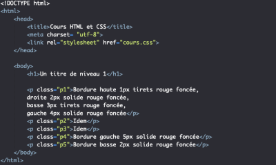 Gestion des bordures avec la propriété CSS border - Pierre Giraud