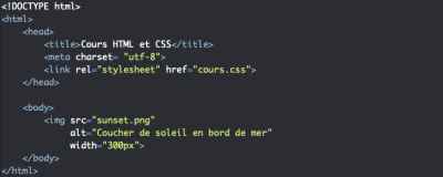 Insérer des images dans des pages avec l'élément HTML img