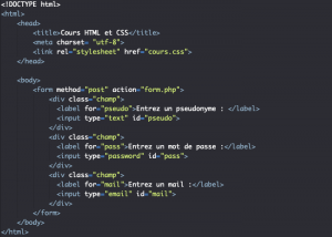 Présentation des formulaires HTML et de l'élément form - Pierre Giraud