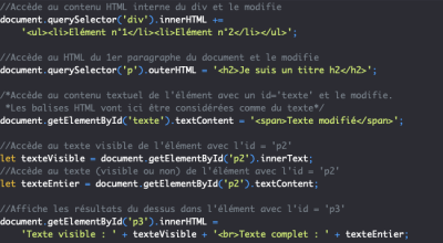 Accéder aux éléments dans un document avec JavaScript et modifier leur contenu - Pierre Giraud