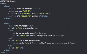 Accéder aux éléments dans un document avec JavaScript et modifier leur ...