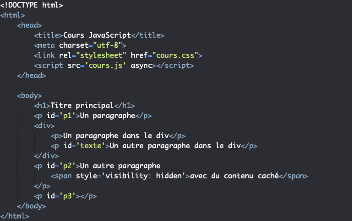 Accéder aux éléments dans un document avec JavaScript et modifier leur ...