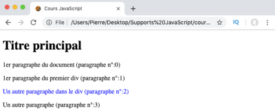 Accéder aux éléments dans un document avec JavaScript et modifier leur ...