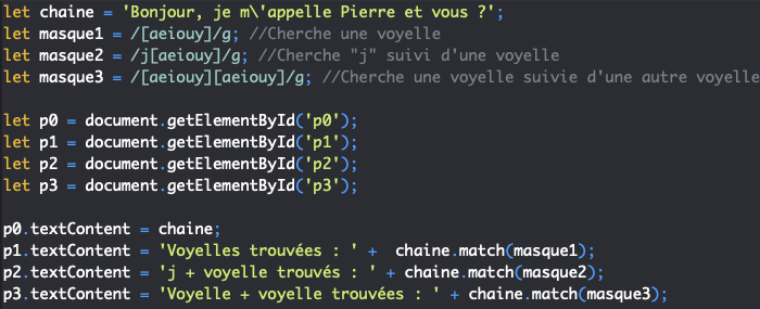 Les classes de caractères et classes abrégées des expressions ...