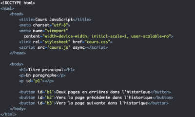 L'interface et l'objet History en JavaScript - Pierre Giraud