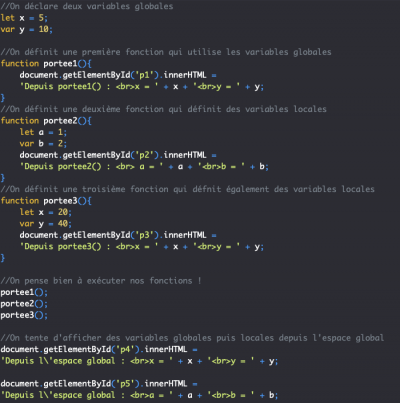 Portée des variables et valeurs de retour des fonctions en JavaScript - Pierre Giraud