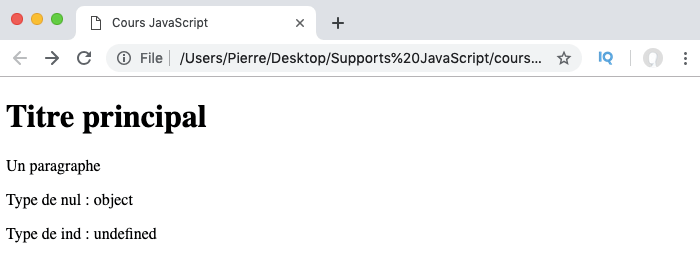 Les types de données en JavaScript - Pierre Giraud