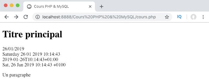 Obtenir et formater une date en PHP - Pierre Giraud