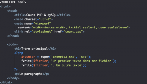 Créer et écrire dans un fichier en PHP - Pierre Giraud