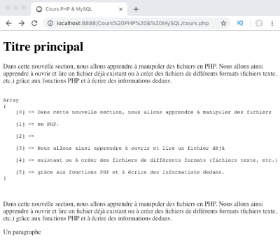 Introduction à la manipulation de fichiers en PHP - Pierre Giraud