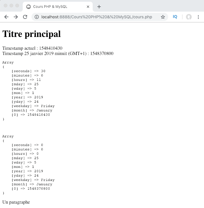 Le Timestamp UNIX Et La Date En PHP Pierre Giraud Le Timestamp UNIX Et La Date En PHP Pierre Giraud