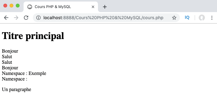 Les espaces de noms PHP - Pierre Giraud