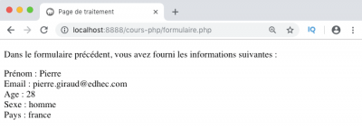 Récupérer et manipuler les données des formulaires HTML en PHP - Pierre ...