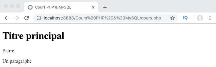 Introduction aux variables PHP - Pierre Giraud