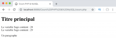 Introduction aux variables PHP - Pierre Giraud