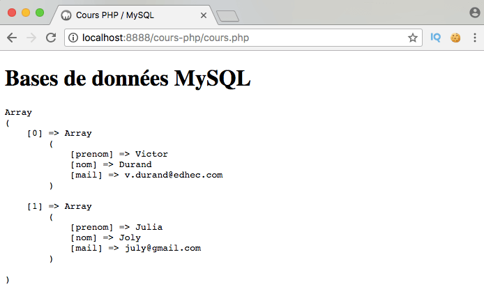 Utiliser des critères de sélection pour sélectionner des données dans une table MySQL - Pierre ...