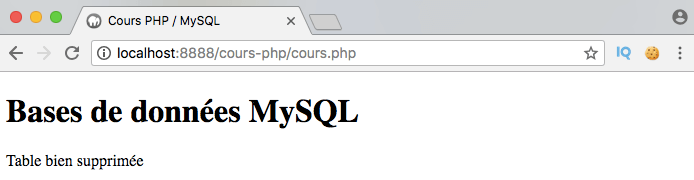 Supprimer des données, une table ou une base de données MySQL - Pierre Giraud