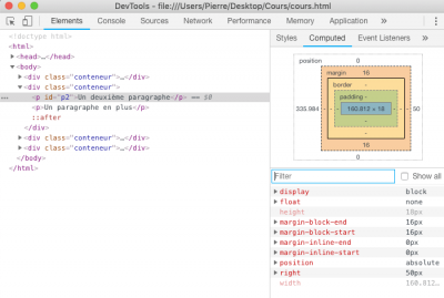 Gestion des conflits entre display, position et float - Pierre Giraud