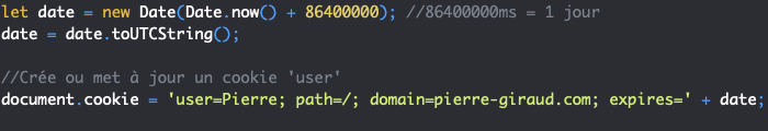 Les Cookies En Javascript Pierre Giraud