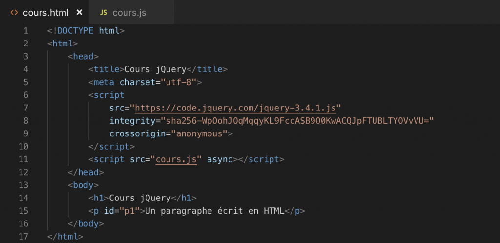 Découverte de la syntaxe de base de jQuery - Pierre Giraud