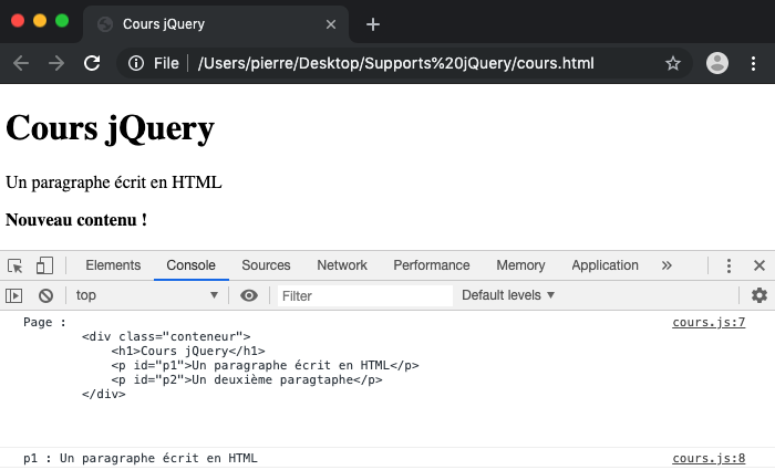 Manipuler le DOM avec les méthodes de type getter et setter jQuery ...