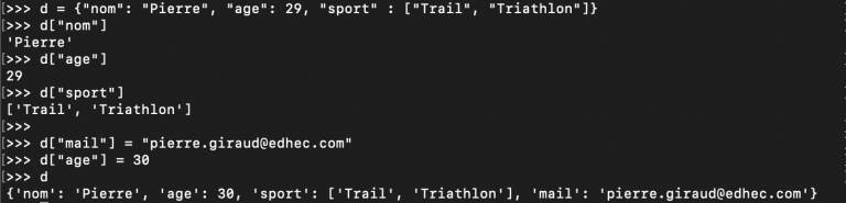 Les dictionnaires Python - Pierre Giraud