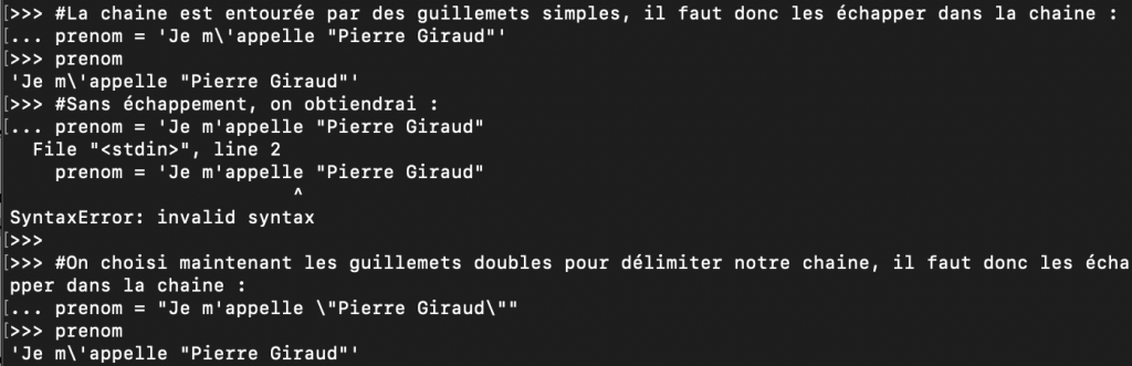 Les types de données ou types de valeurs Python - Pierre Giraud