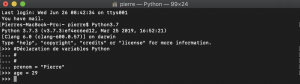 Les variables Python - Pierre Giraud