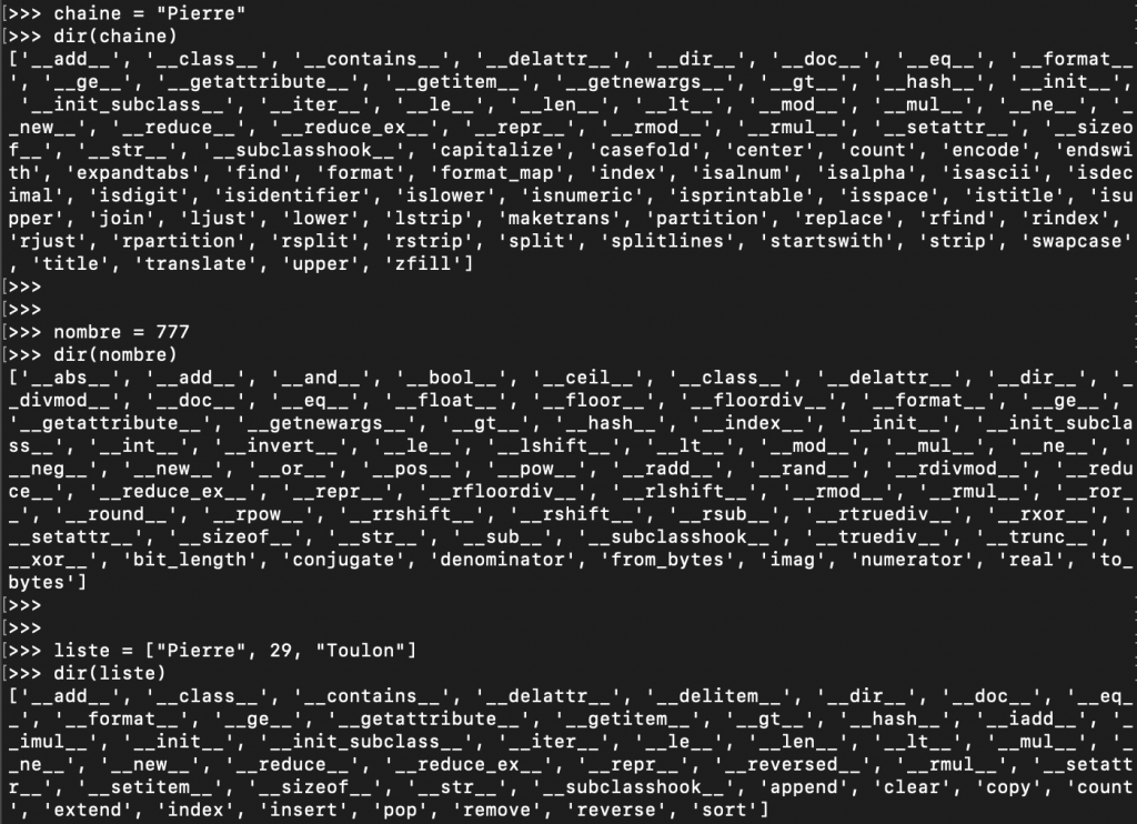 Annexe 2 : Quelques méthodes Python utiles - Pierre Giraud