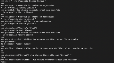 Annexe 2 : Quelques méthodes Python utiles - Pierre Giraud