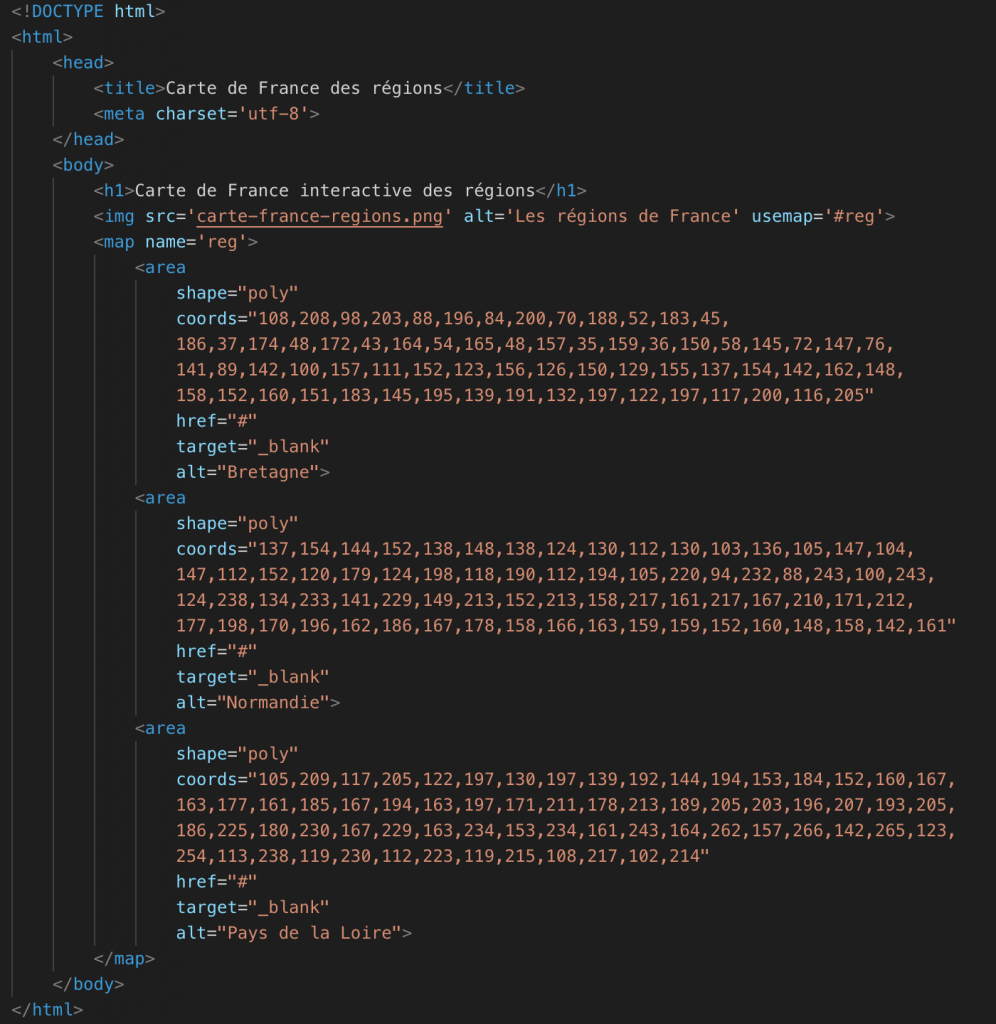 Créer une carte interactive en HTML (carte cliquable) - Pierre Giraud