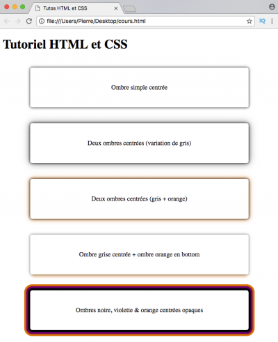 Ajouter des ombres aux éléments avec box-shadow en CSS - Pierre Giraud