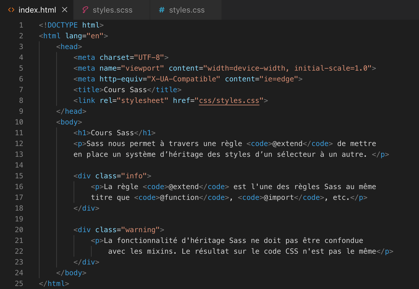 L'héritage étendu des propriétés CSS avec Sass - Pierre Giraud