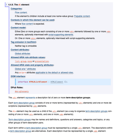 Balise HTML dl – L’élément de liste de définitions - Pierre Giraud