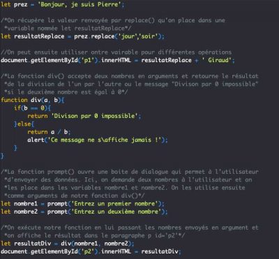 Portée des variables et valeurs de retour des fonctions en JavaScript ...